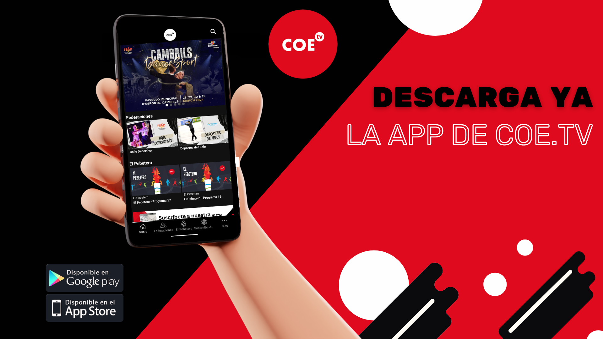 Ya está disponible la APP de COE.TV