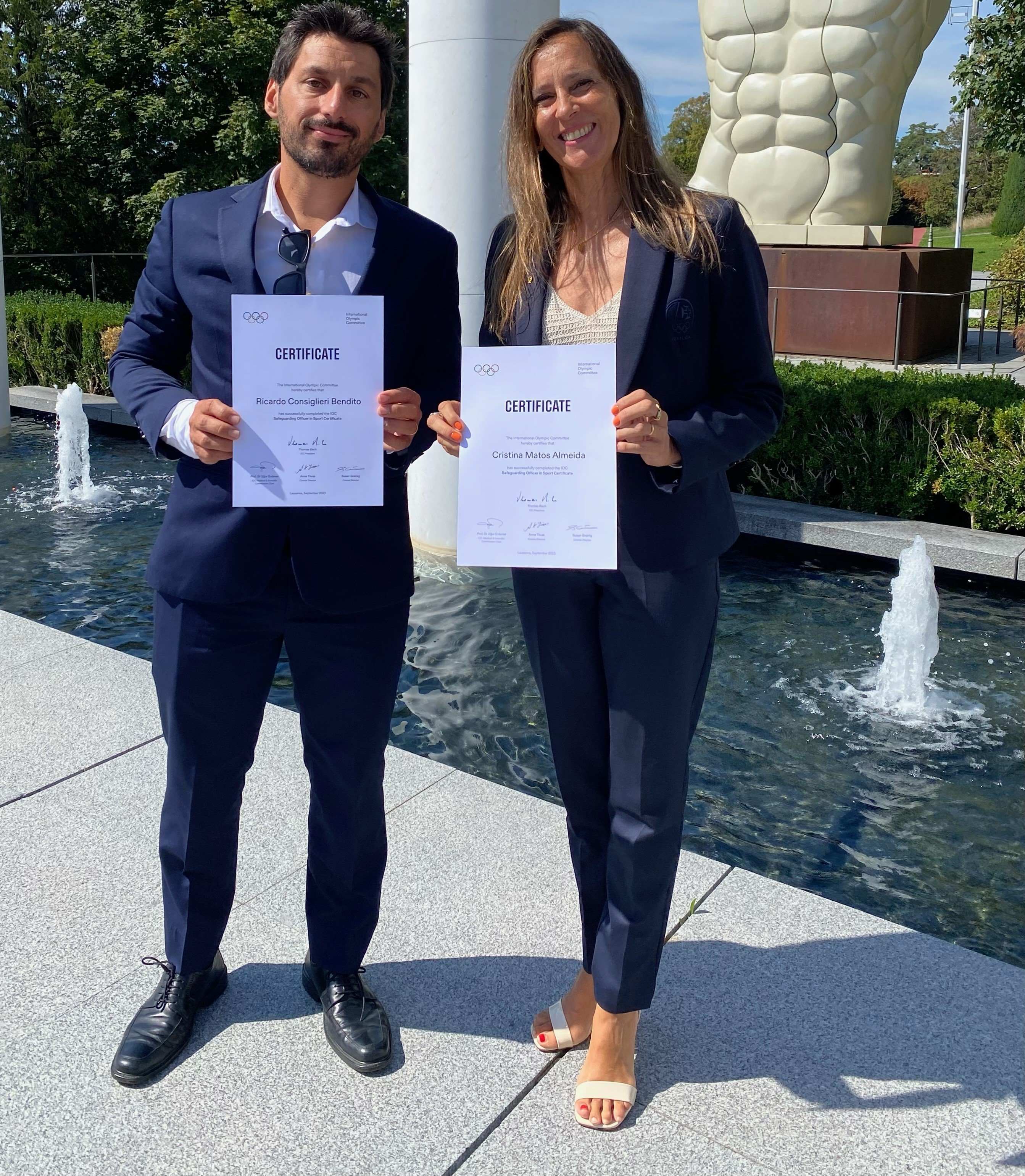 COP e CAO recebem o IOC Certificate: Safeguarding Officer in Sport ...